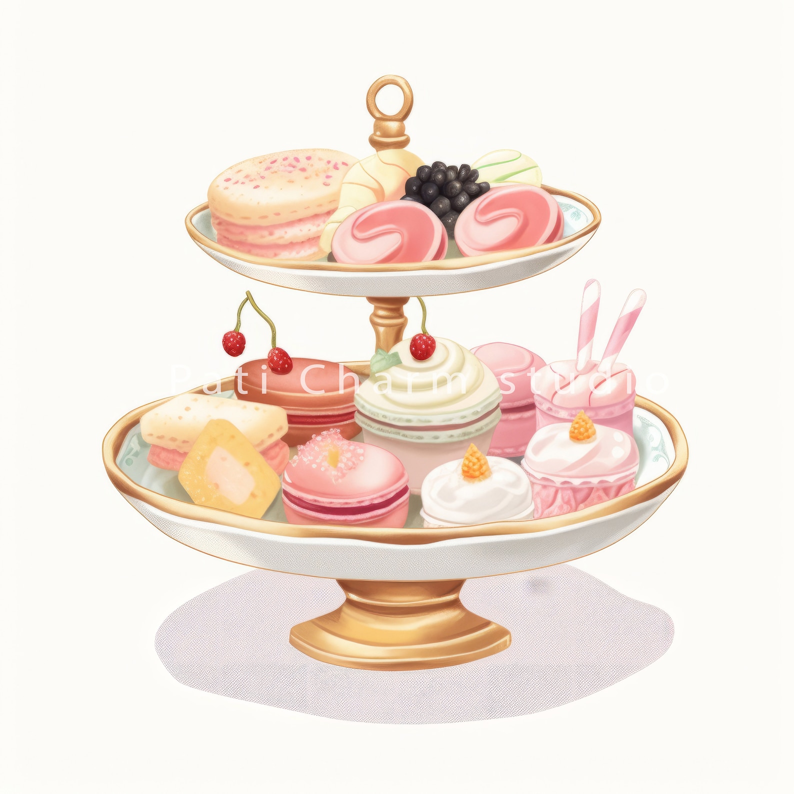 Pink Sweets Clipart Bundle Confectionery Clipart High - Etsy