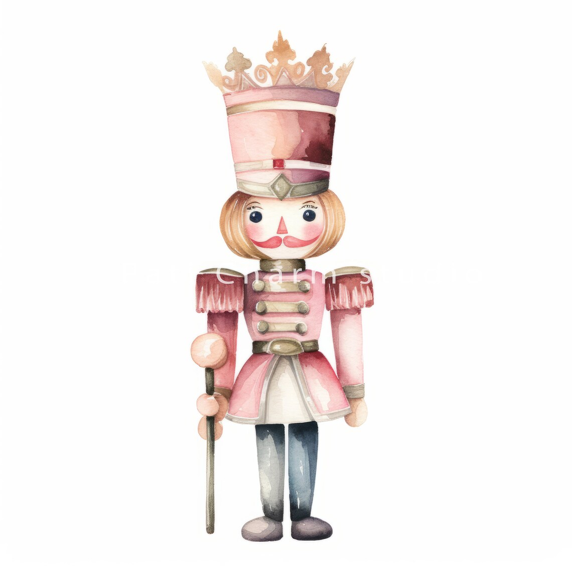 Watercolor Nutcracker Clipart Bundle, High Resolution JPG, Winter ...