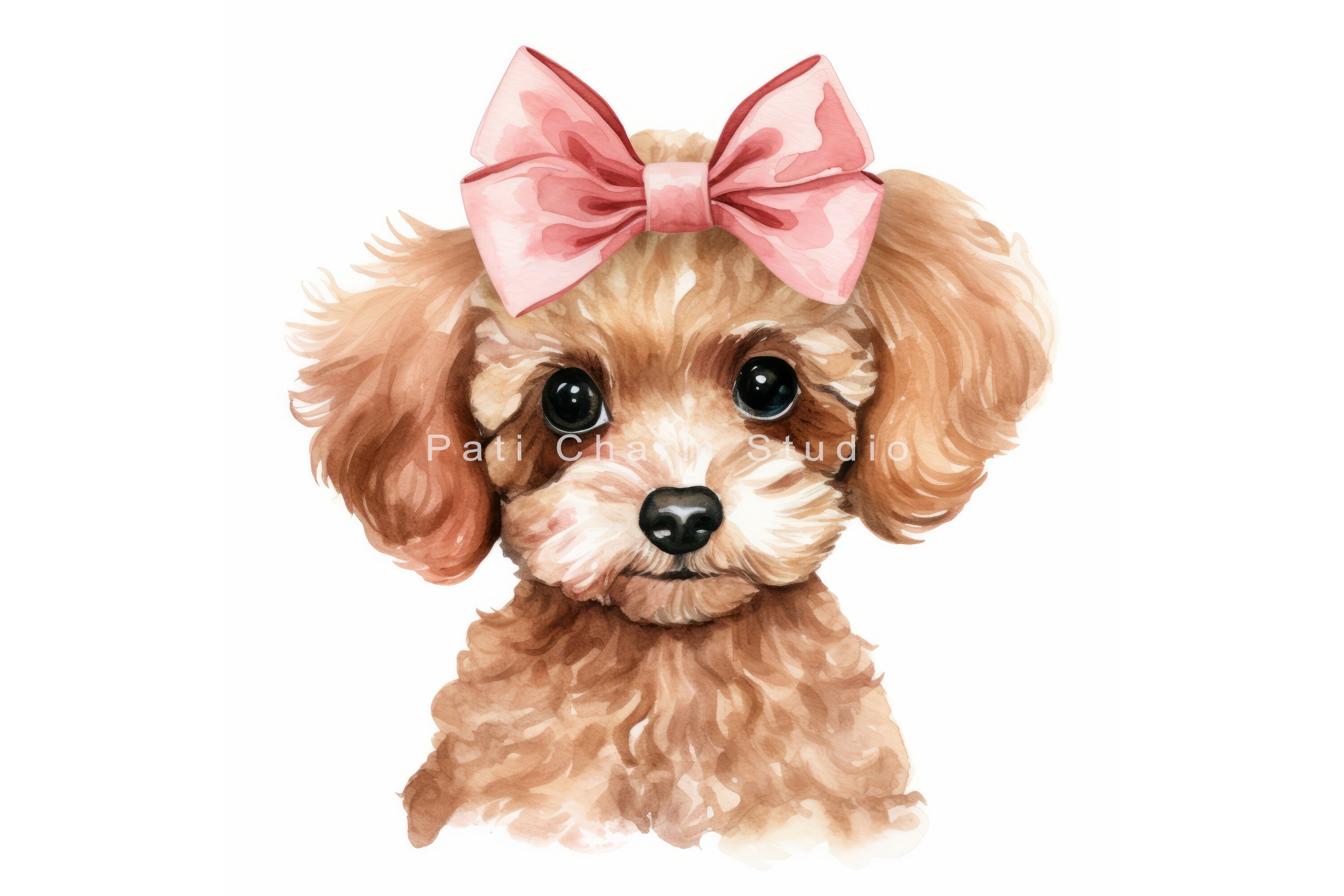 Cute Poodle Clipart, Jpgs, Digital Download, Cute Pets Clipart ...