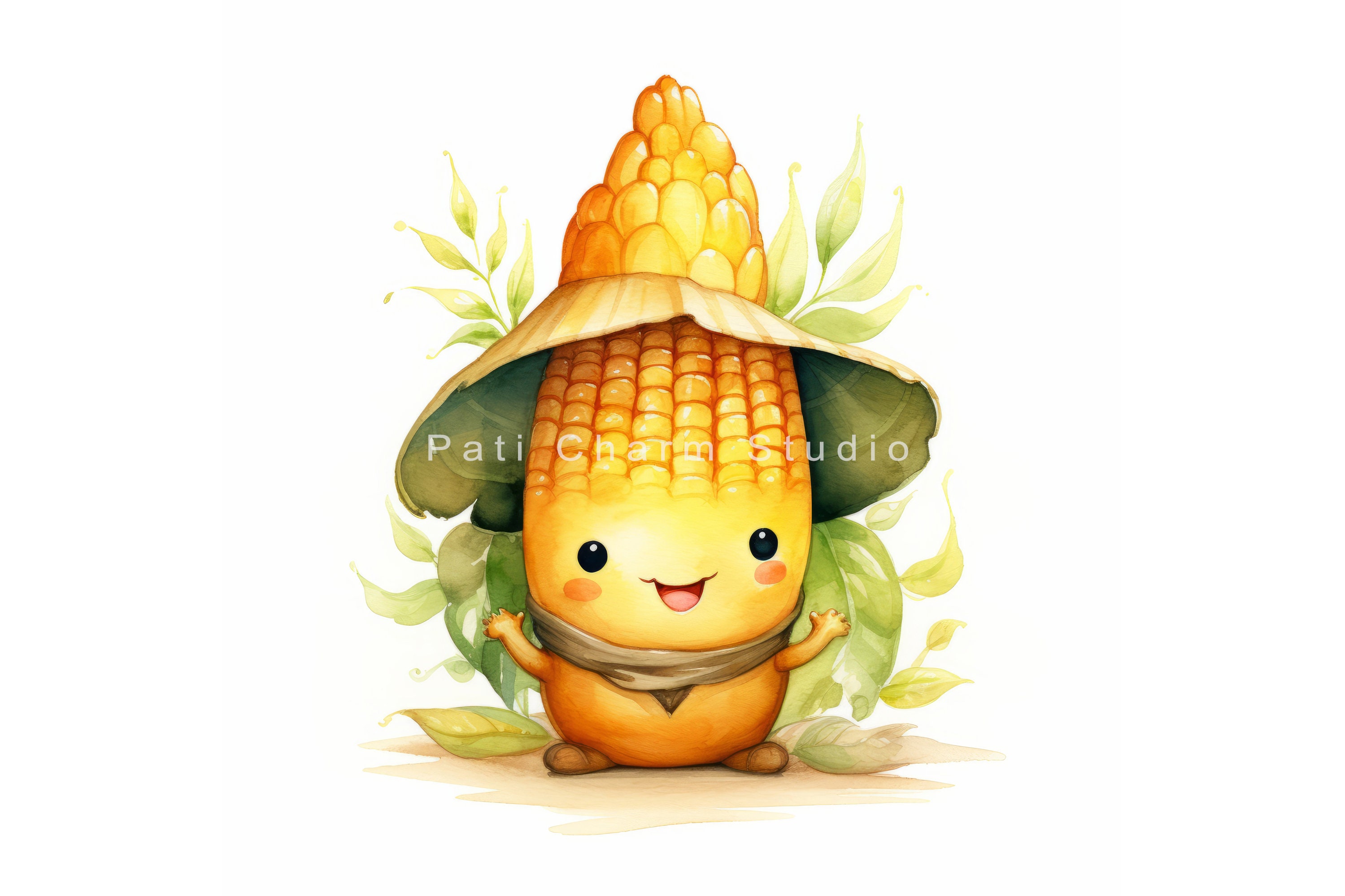 Cute Veggies Clipart Bundle, Watercolor Vegetables Clipart Digital ...