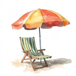 Beach Ball, Coastal Crab, Lemon Drink, Flip Flops, Sun Umbrella, Sea ...