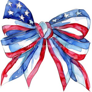 4th of July Clipart Bundle, Watercolor Independence USA Clipart ...