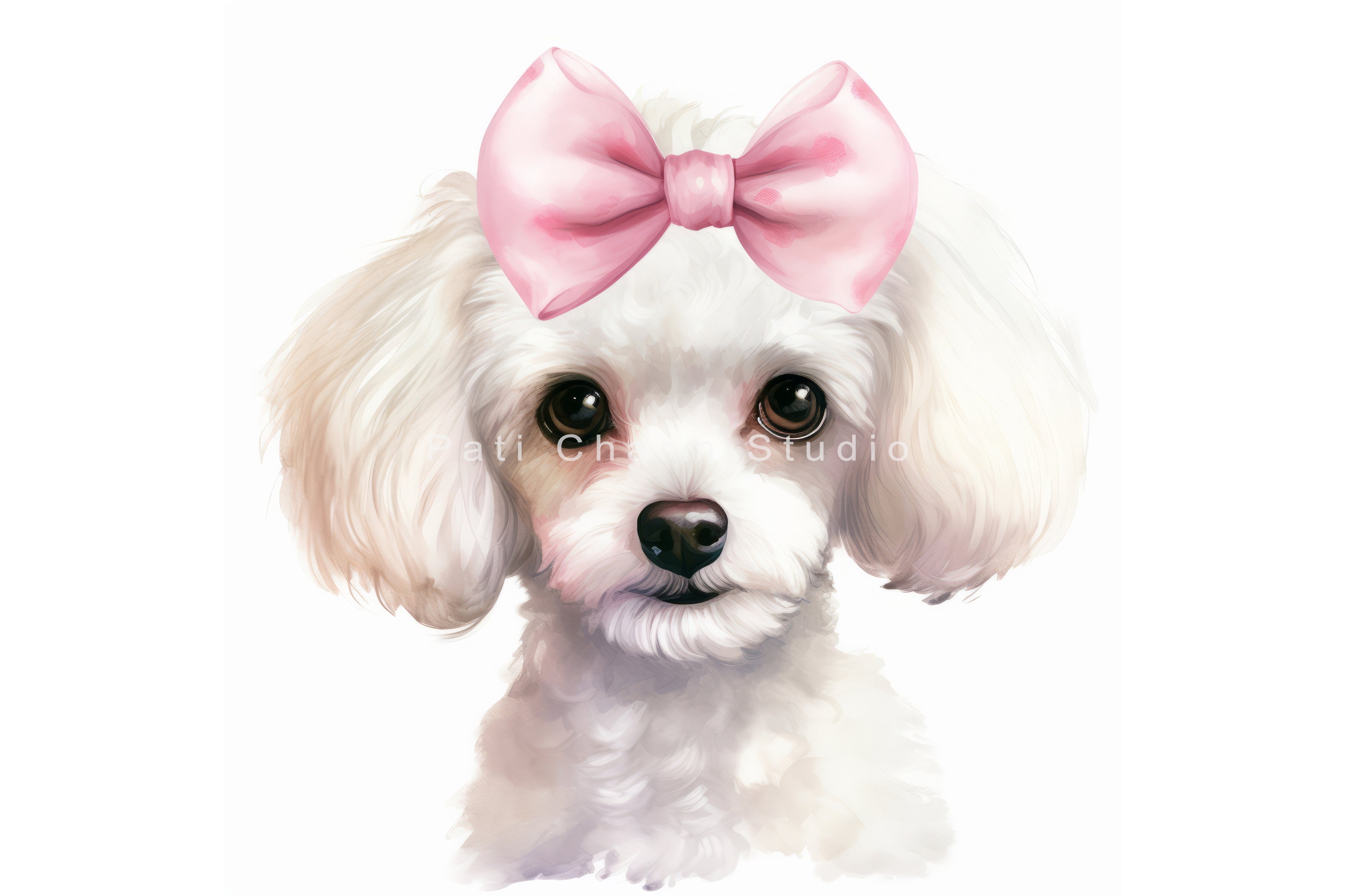 Cute Poodle Clipart, Jpgs, Digital Download, Cute Pets Clipart ...