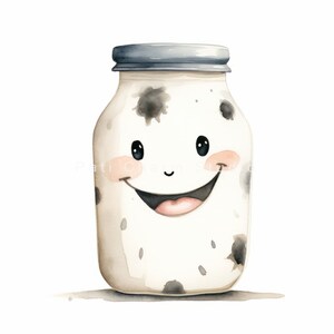 Watercolor Milk Clipart Bundle, Nursery Decor, Baby Shower Invitation ...