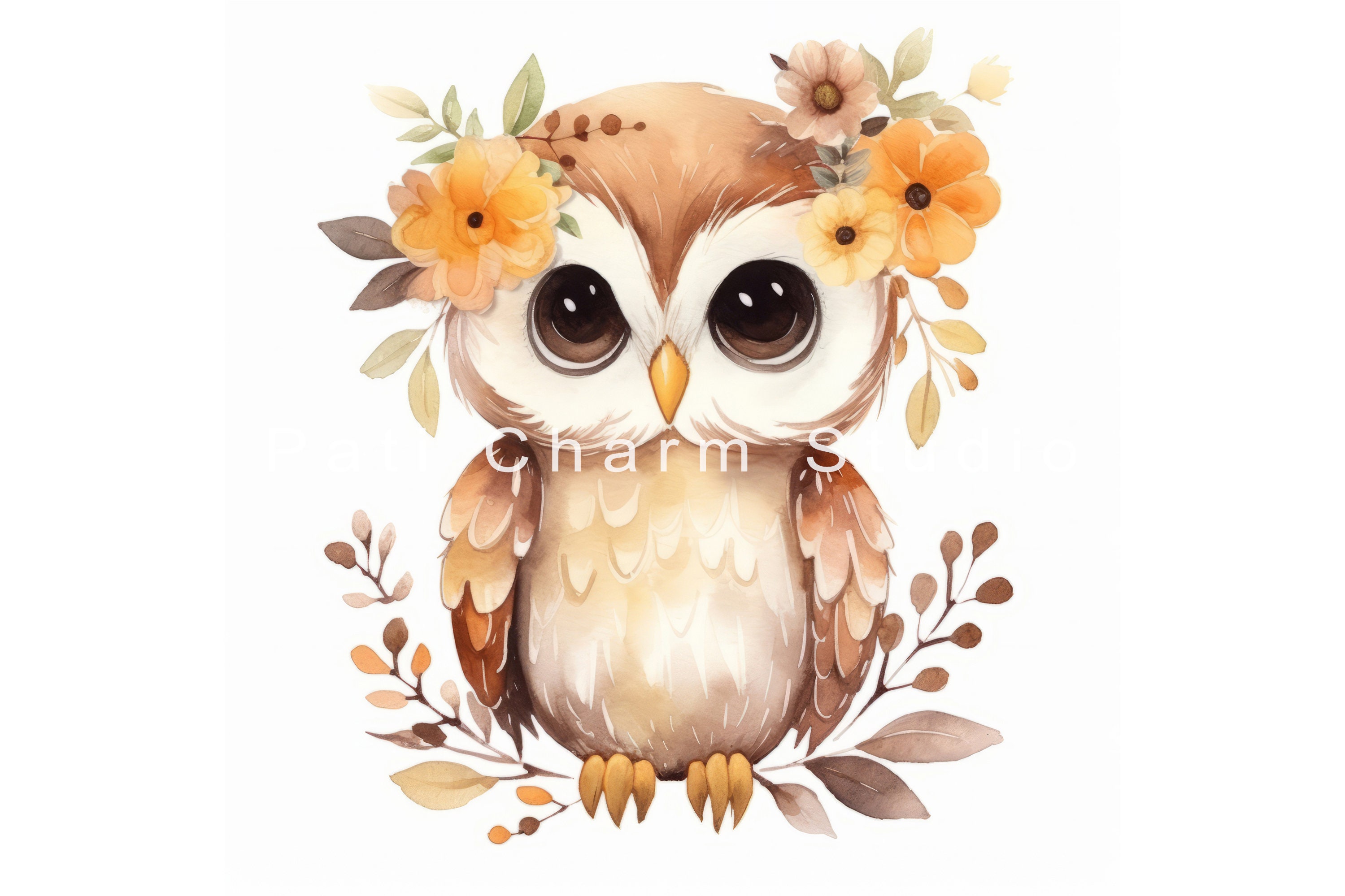 Fall Animal Clipart Bundle PNG for Autumn Invitation Woodland - Etsy