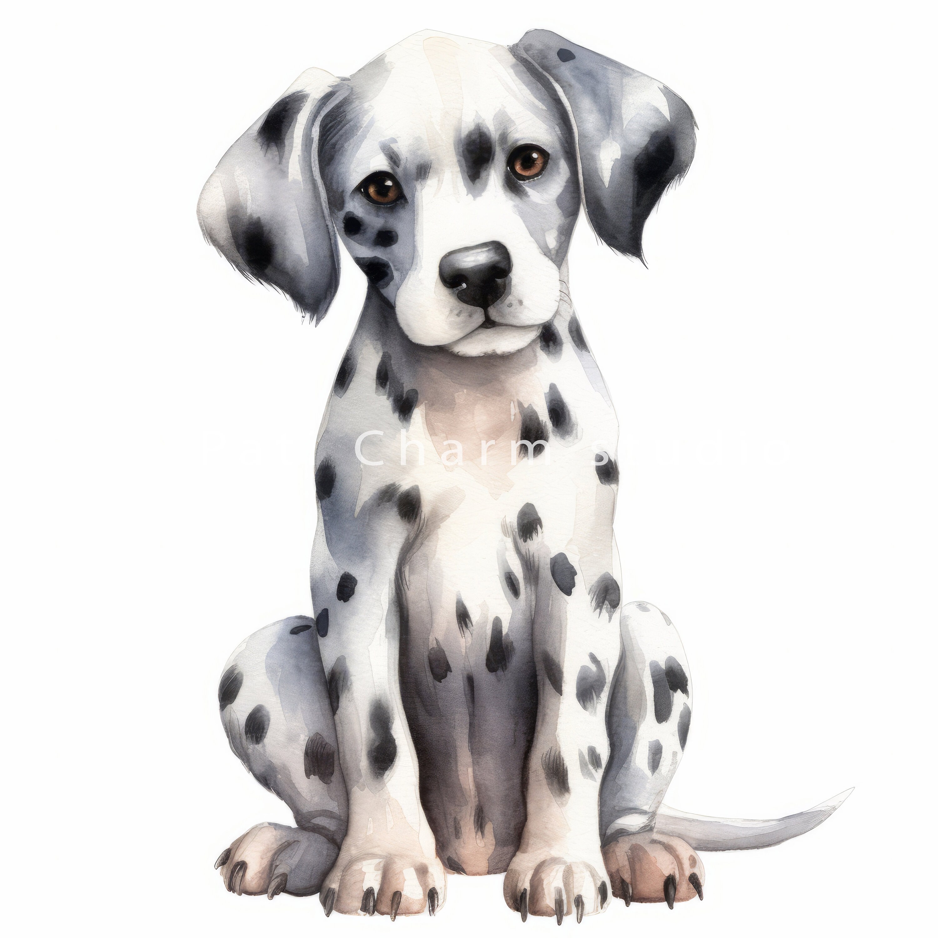 Dalmatian Dog Clipart High Quality Jpgs Dog Breed Animal - Etsy