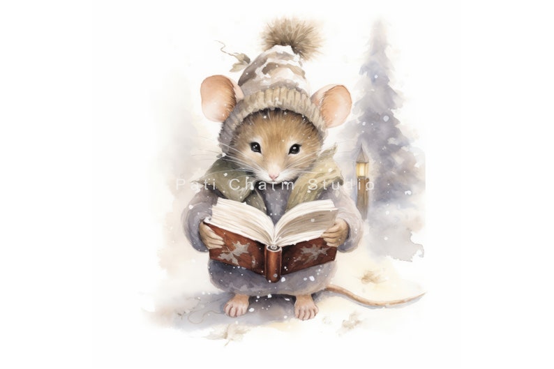 Watercolor Mouse Clipart Bundle High Quality Jpgs Nursery - Etsy