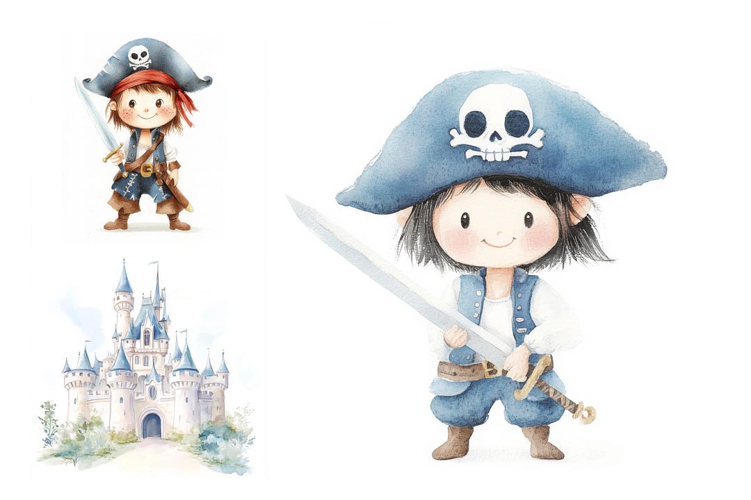 Pirate Clipart, Pirate Ship, Pirate Treasure, Pirate Party, Pirate ...