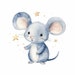 Magic Mouse Clipart Bundle, Fairy Mouse Clipart, Watercolor Mouse Clip ...