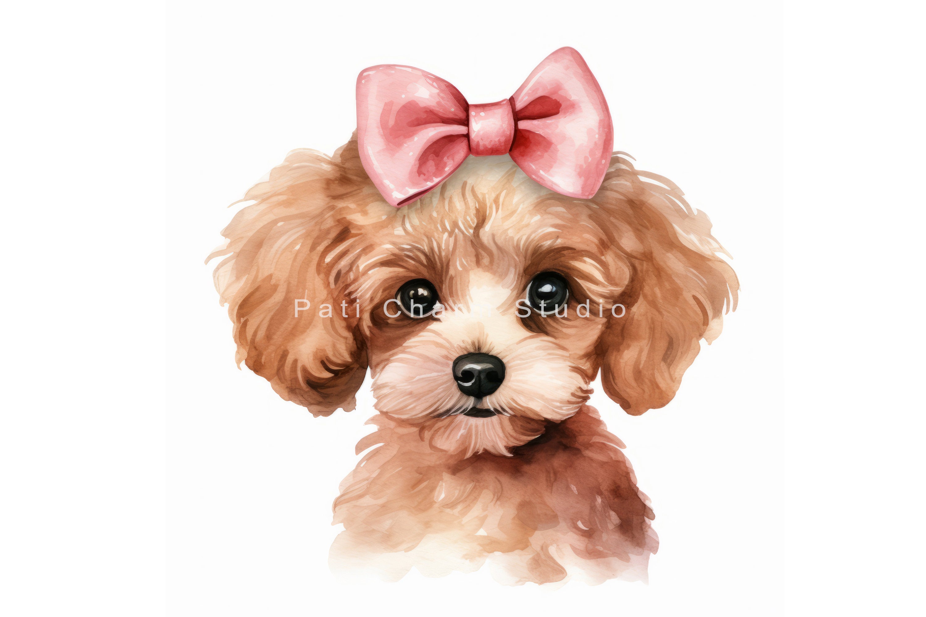 Cute Poodle Clipart, Jpgs, Digital Download, Cute Pets Clipart ...
