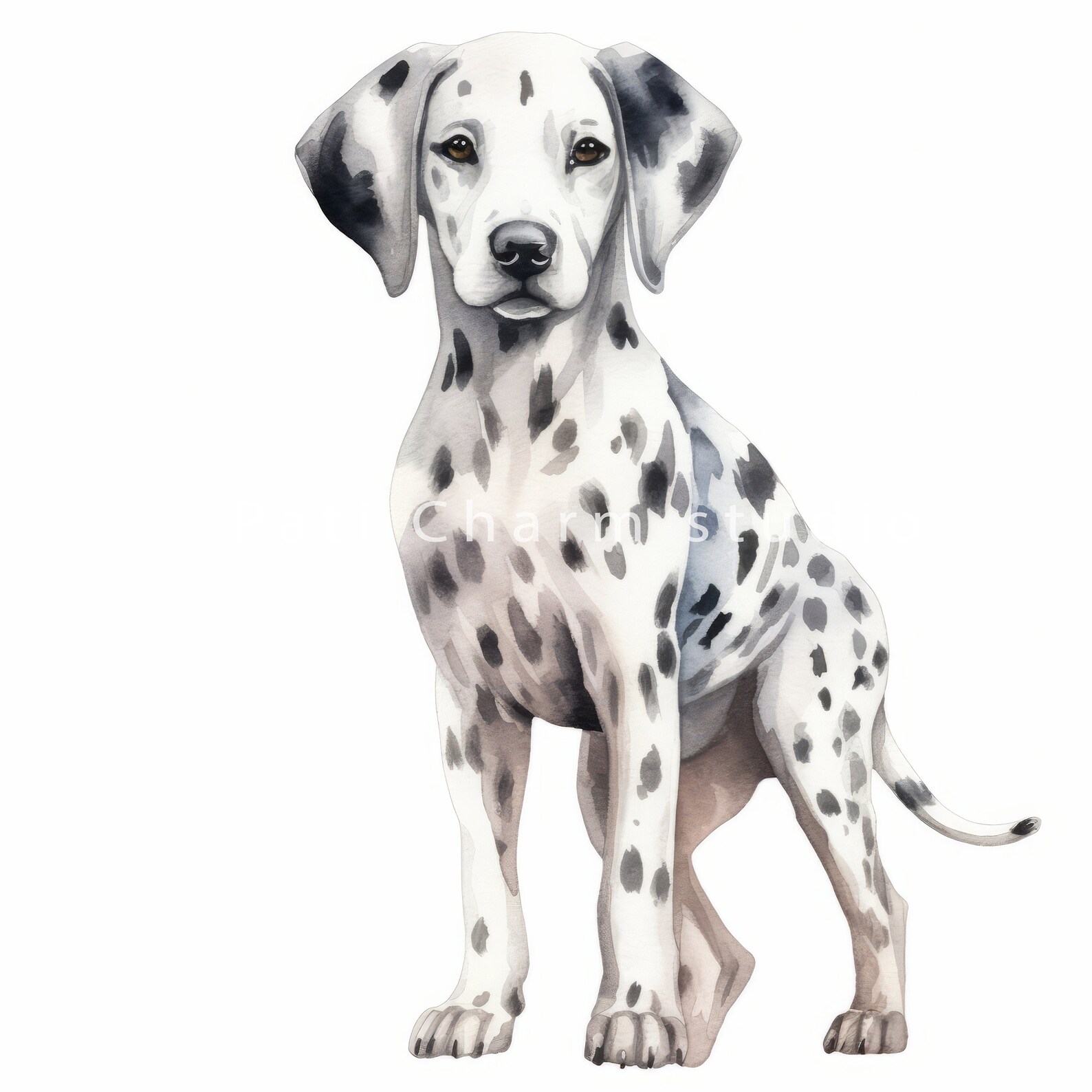 Dalmatian Dog Clipart High Quality Jpgs Dog Breed Animal - Etsy