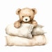 Cozy Teddy Bear Clipart, High Resolution JPG, Nursery Clipart Bundle ...