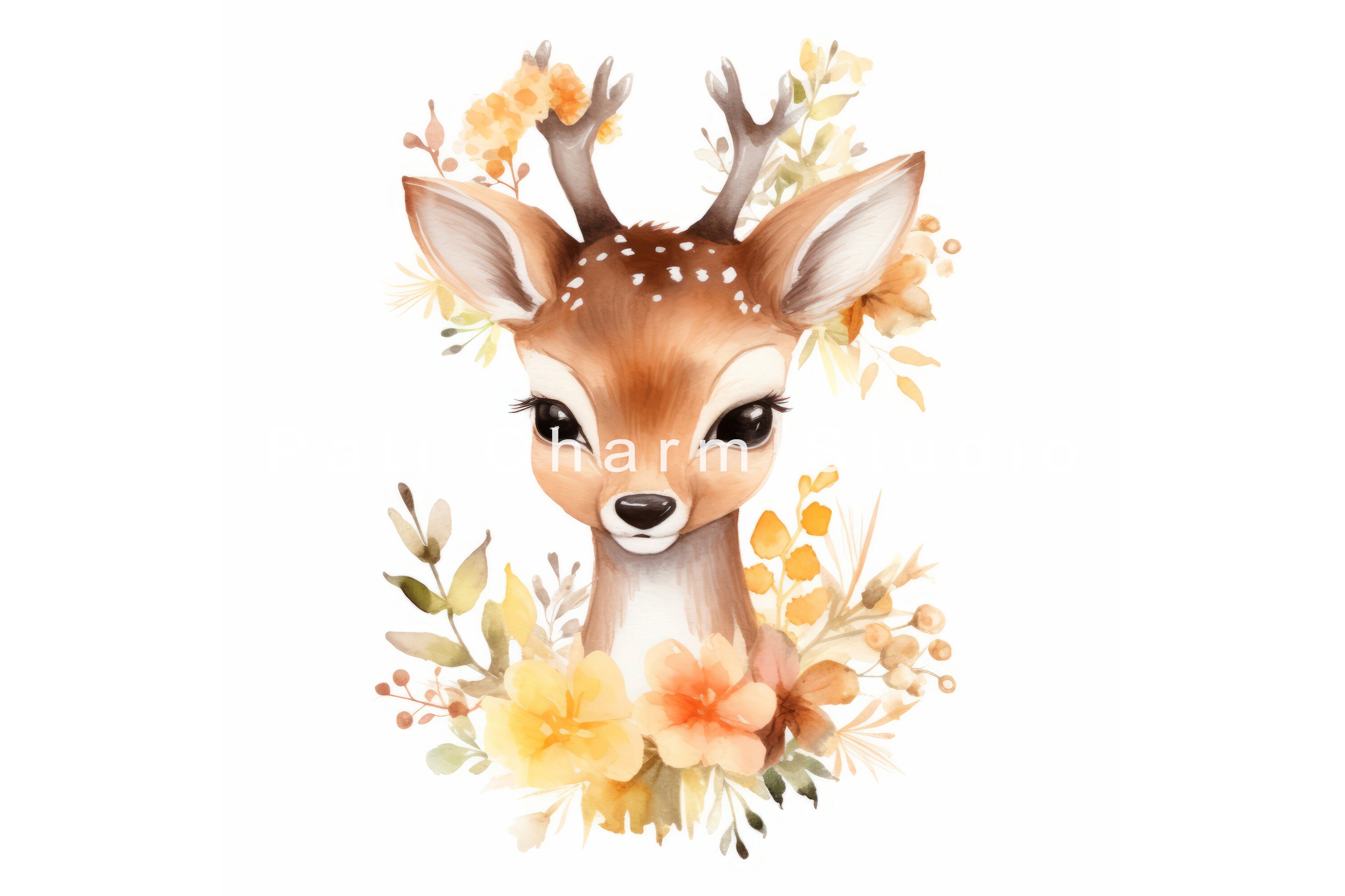 Fall Animal Clipart Bundle PNG for Autumn Invitation Woodland - Etsy