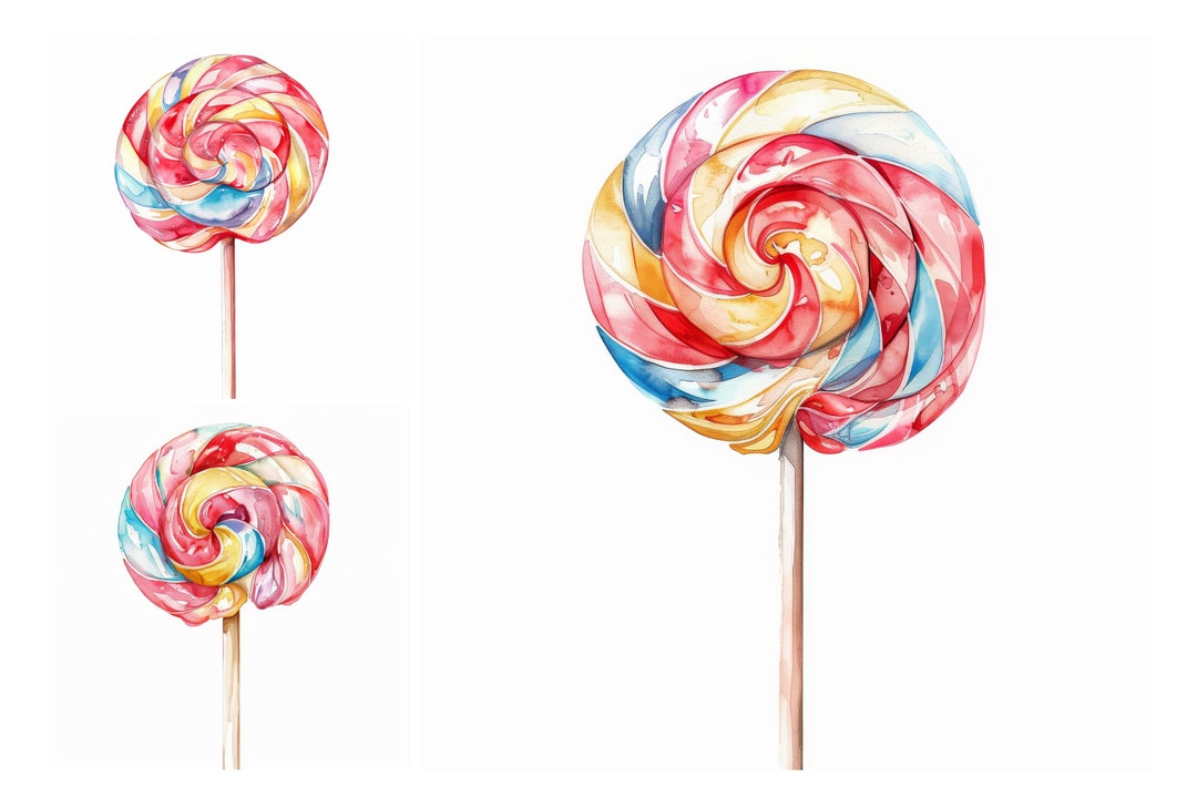 Sweet Lollipop Clipart Bundle Nursery Sweet Clipart, Dessert Clipart ...