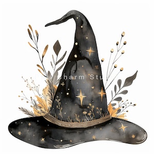 Watercolor Halloween Clipart Bundle, Spooky Clipart, Junk Journal ...