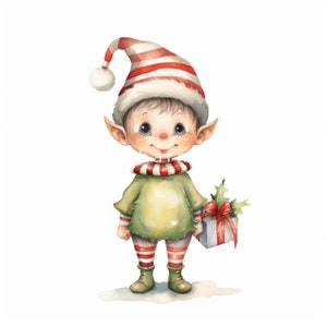 Christmas Elf Clipart 9 High Quality Jpgs, Elves Clipart, Instant ...