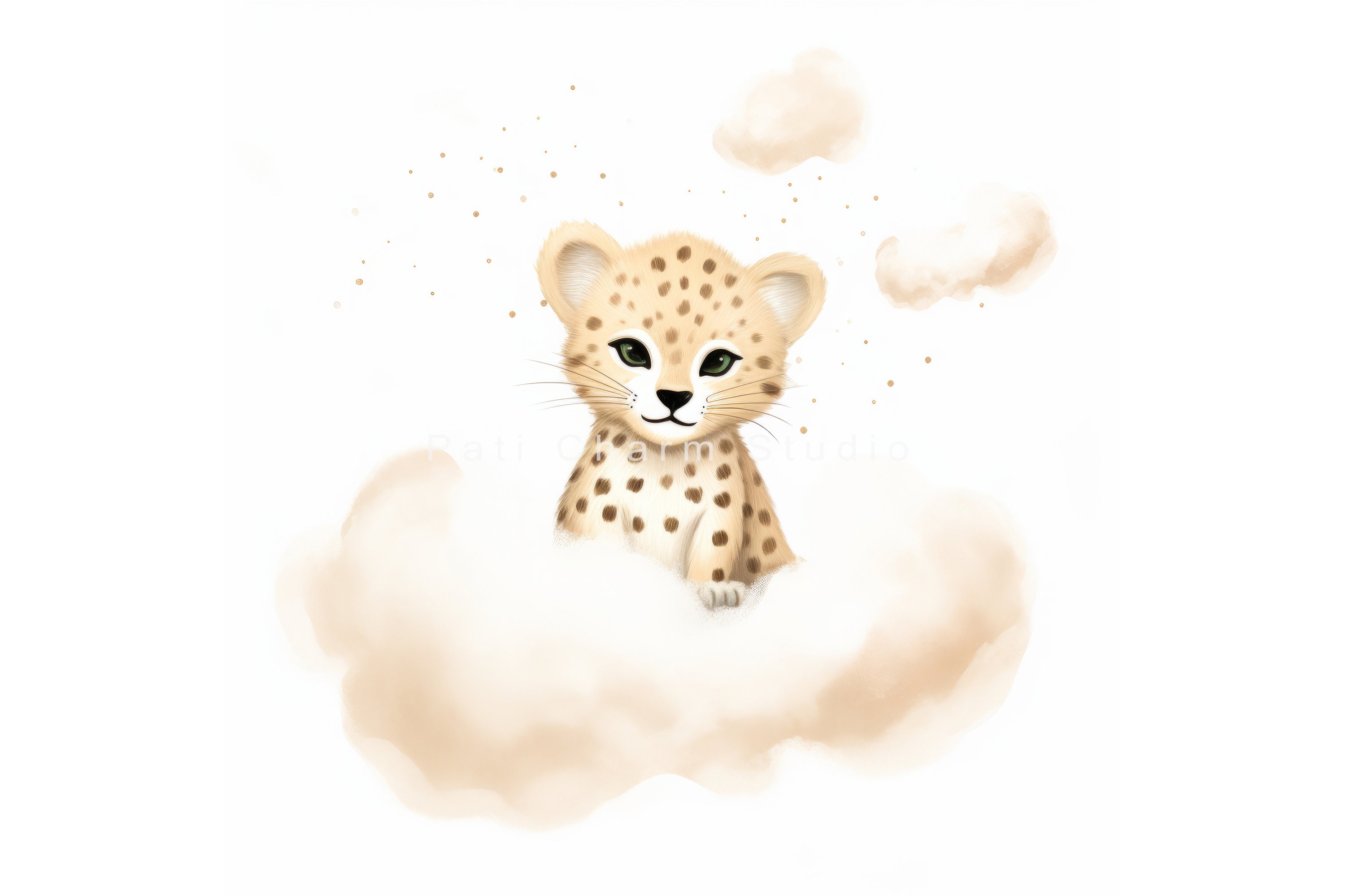 Cute Baby Animal Clipart Bundle, High Quality Jpgs, Nursery Clipart ...