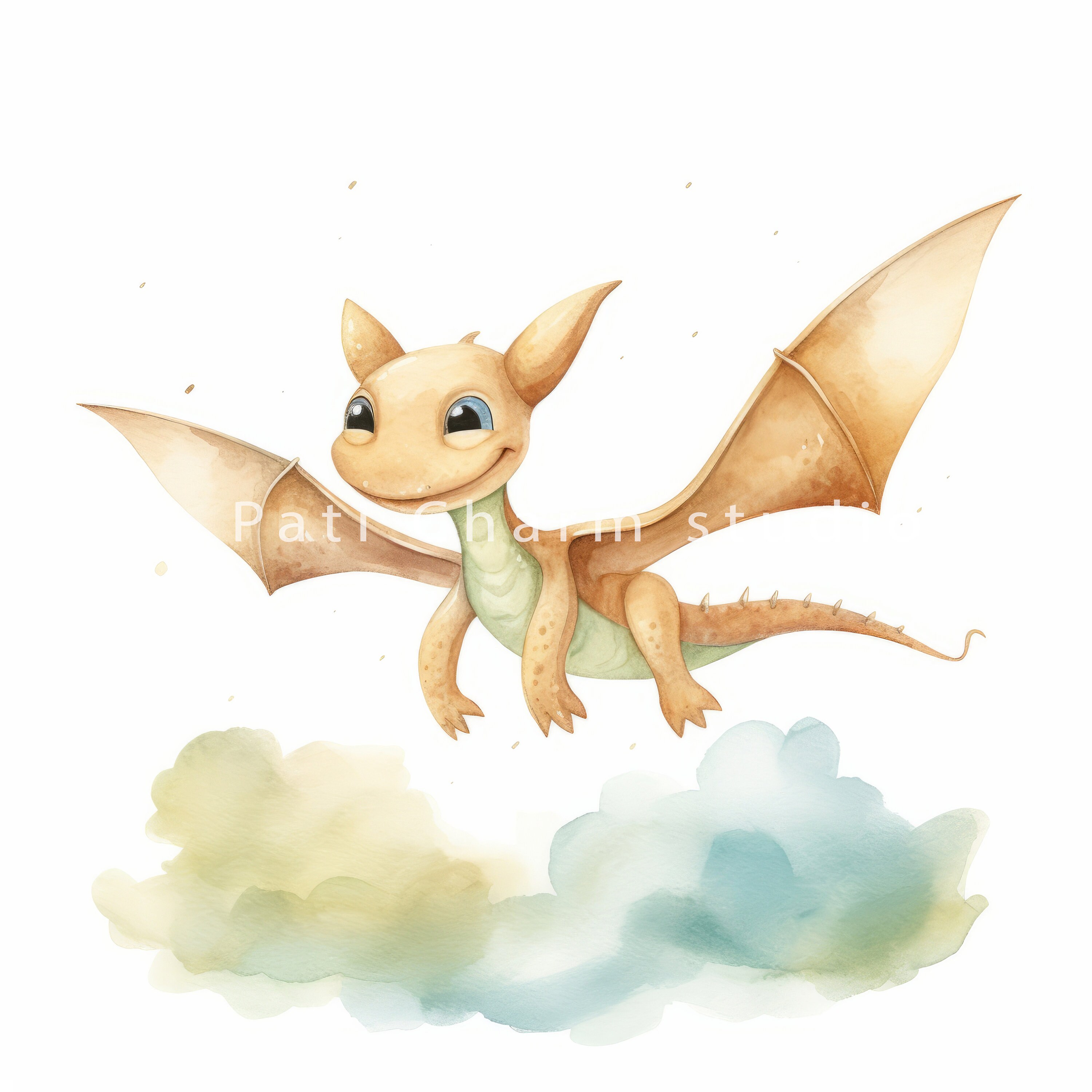 Dinosaurs Watercolor Clipart Bundle 9 High Quality Jpgs Dino - Etsy