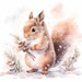 Christmas Squirrel Clipart, High Quality Jpgs, Cute Squirrel Clip Art ...