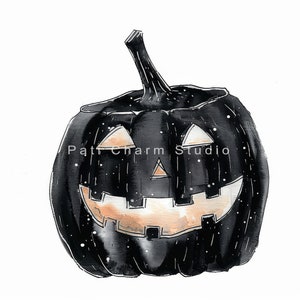 Watercolor Halloween Clipart Bundle, Spooky Clipart, Junk Journal ...