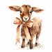 Watercolor Goat Clipart Bundle 9 High Quality Jpgs, Watercolor Farm ...