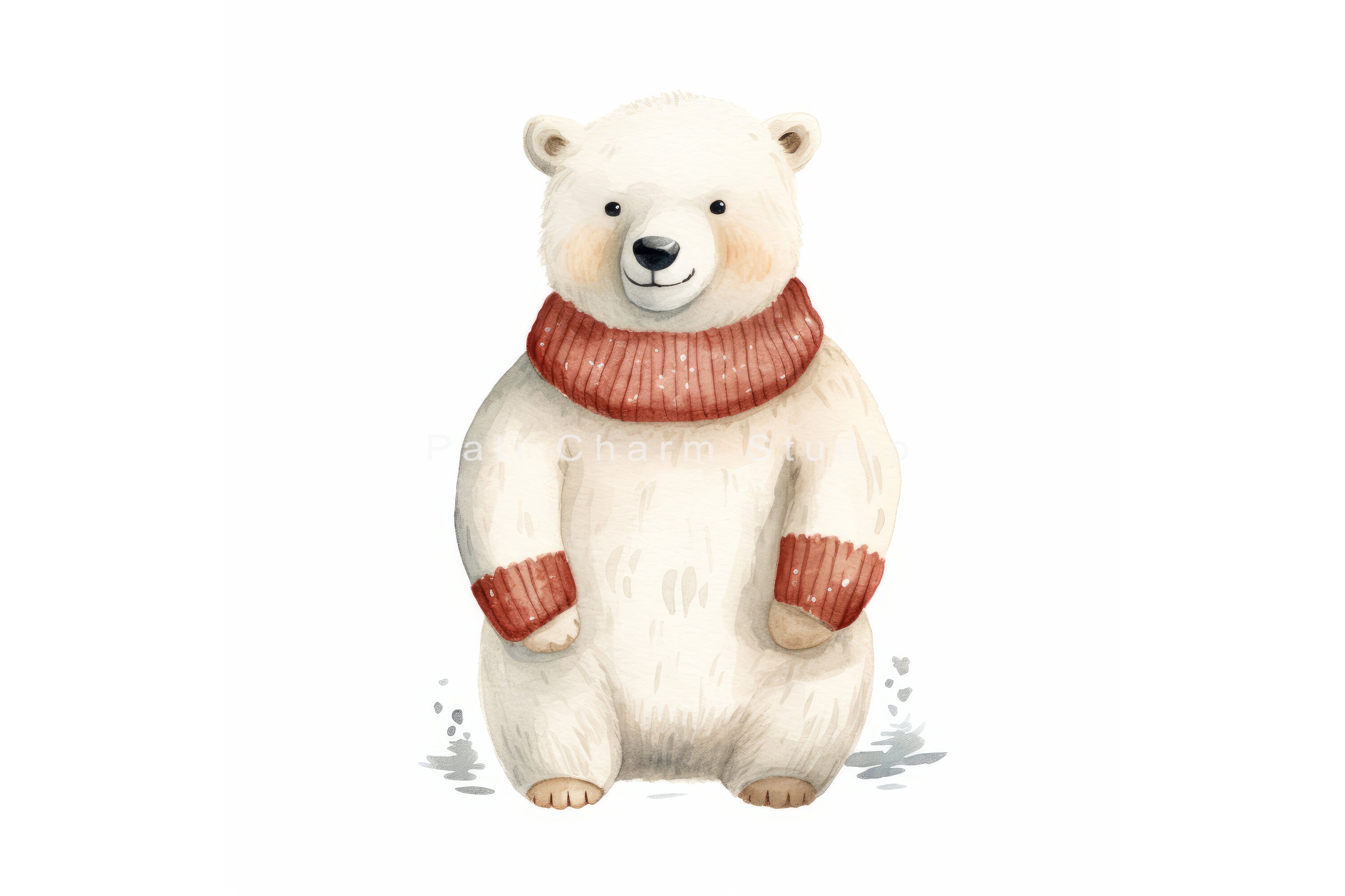 Polar Bear Clipart Bundle PNG, Christmas Clipart, Digital Download ...