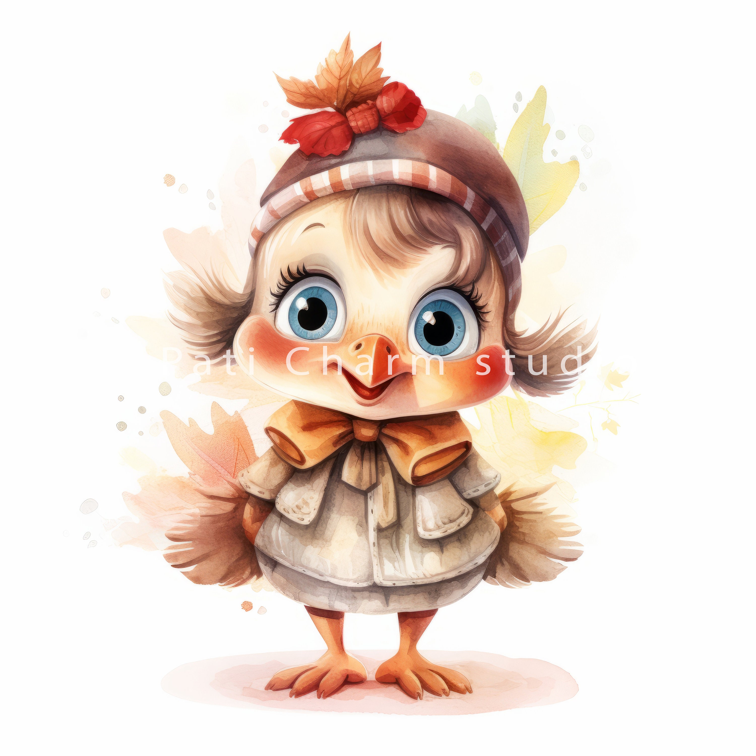 Happy Thanksgiving Turkey Clipart Bundle 9 High (Instant Download) - Etsy