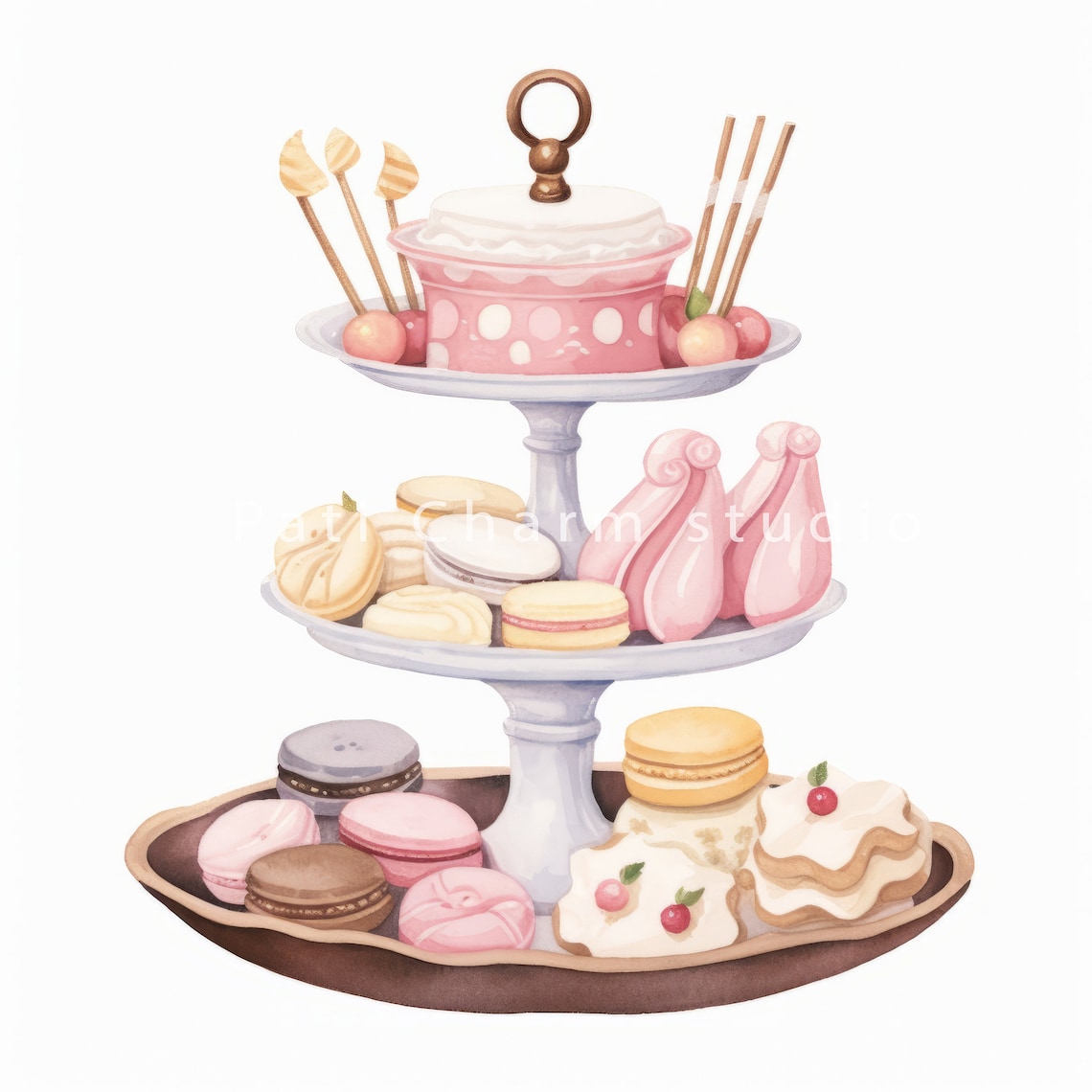 Pink Sweets Clipart Bundle, Confectionery Clipart, High Quality Jpgs ...