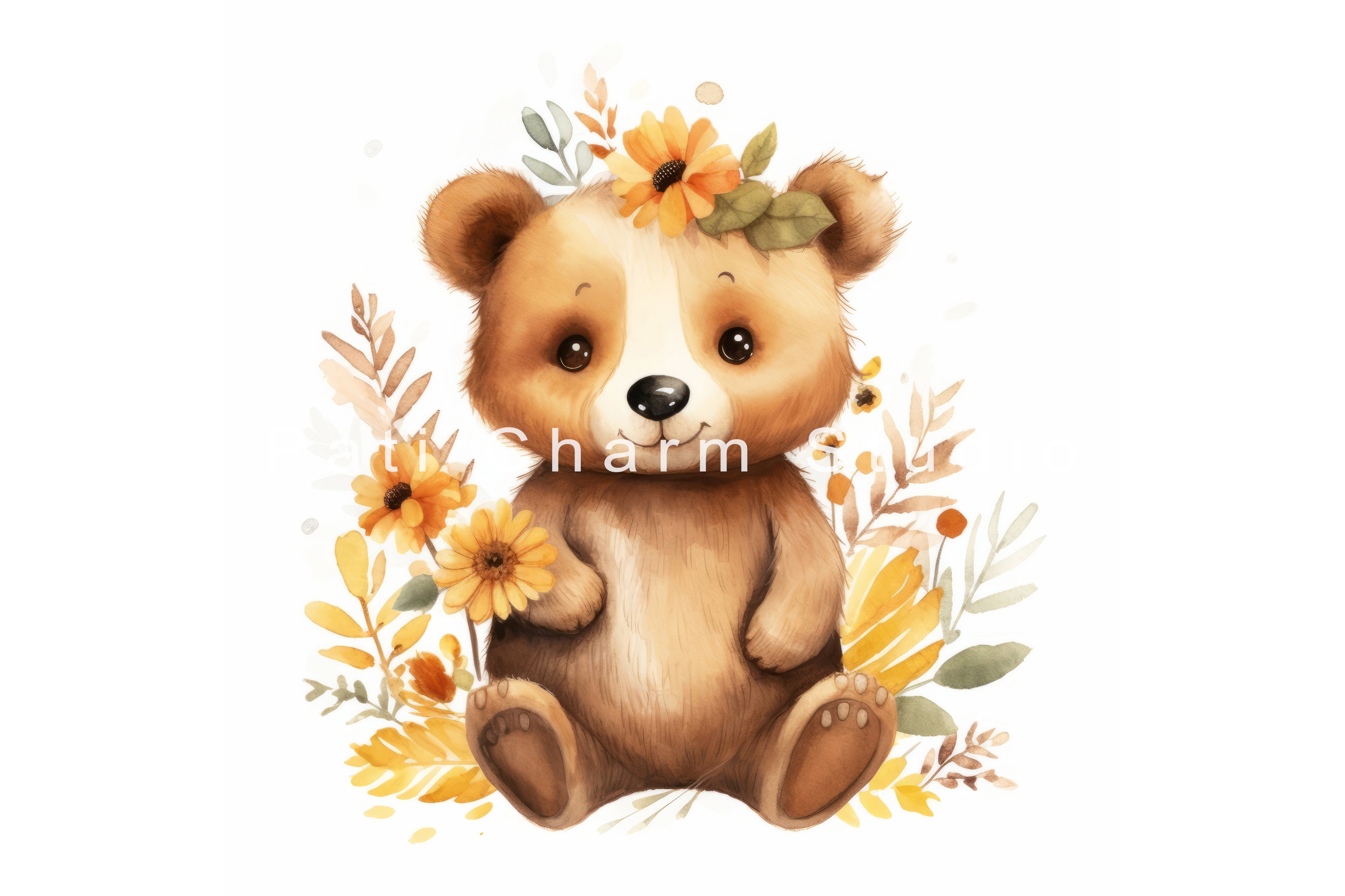 Fall Animal Clipart Bundle PNG for Autumn Invitation Woodland - Etsy