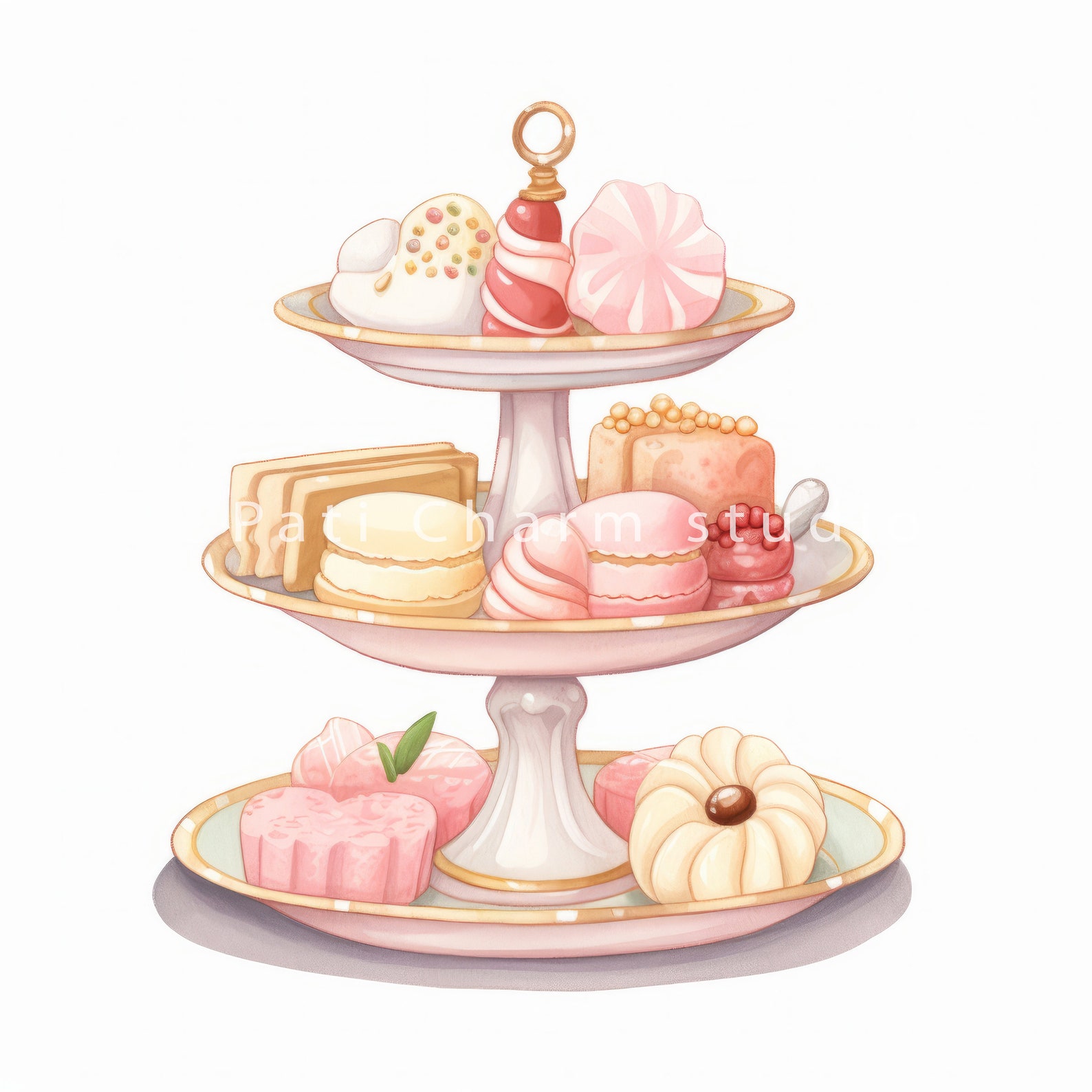 Pink Sweets Clipart Bundle, Confectionery Clipart, High Quality Jpgs ...