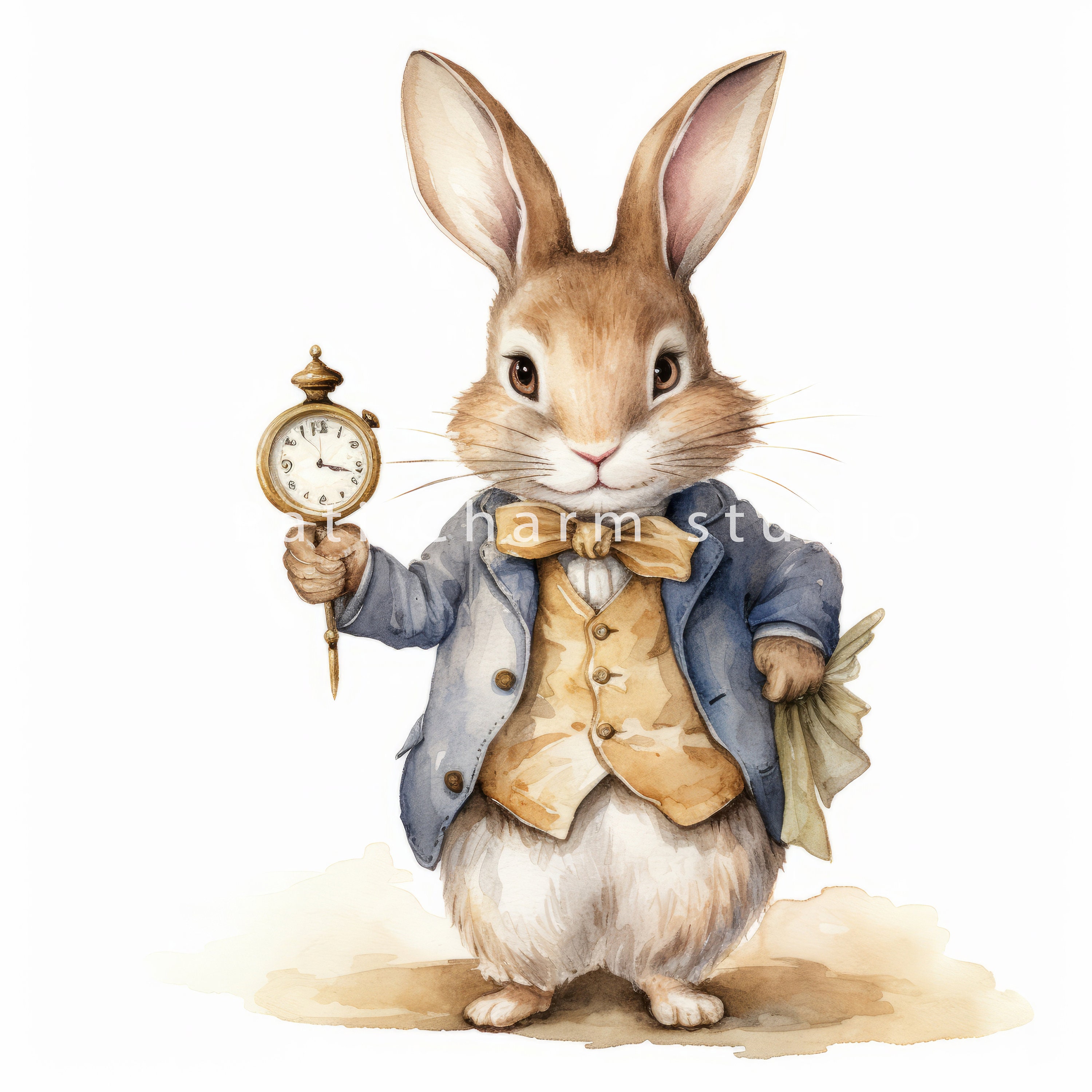 Alice in Wonderland Clipart Bundle 9 High Quality Jpgs, Alice Rabbit ...