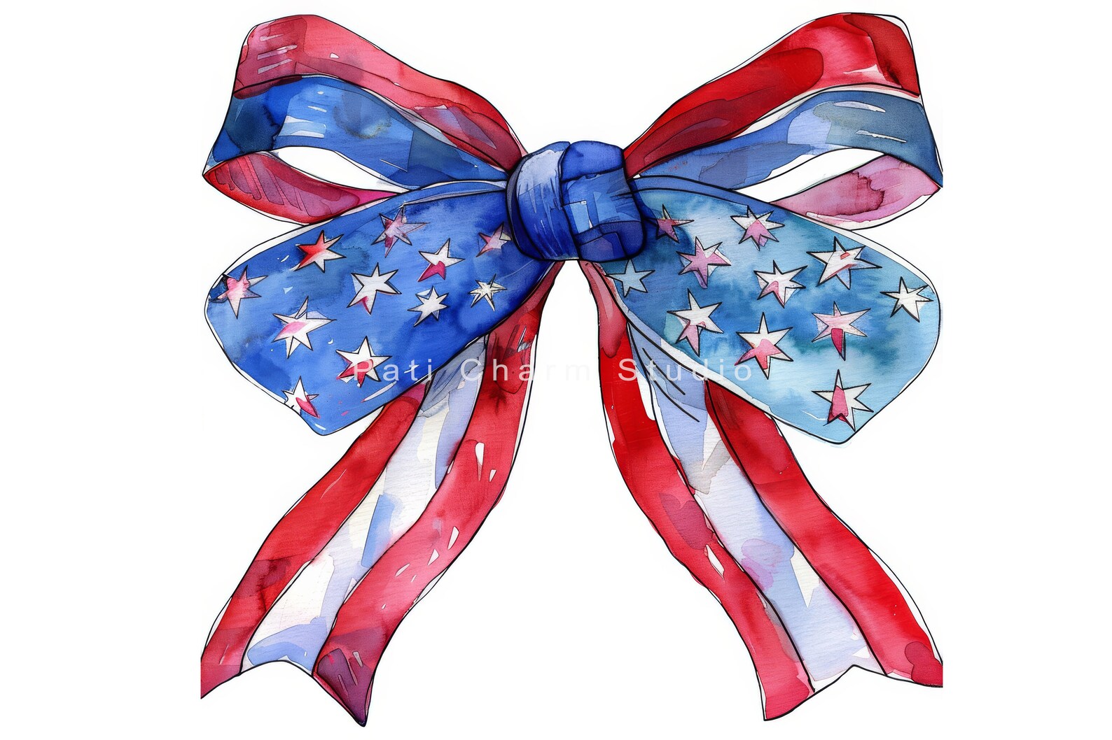 4th of July Clipart Bundle, Watercolor Independence USA Clipart ...