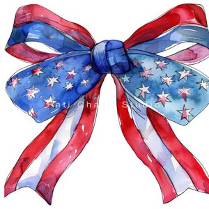 4th of July Clipart Bundle, Watercolor Independence USA Clipart ...
