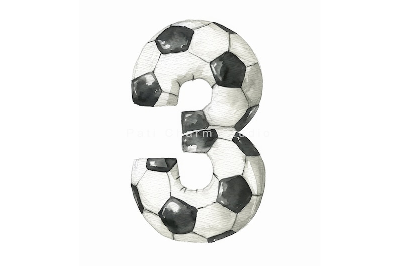 Football Number Clipart Bundle, Soccer Number, Instant Download ...