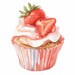 Watercolor Cupcake Clipart Bundle, Digital Sweet Clipart, High Quality ...