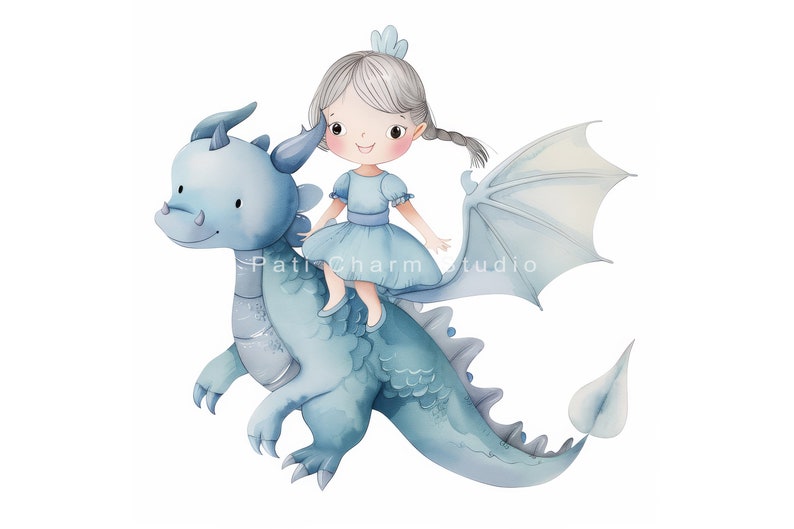 Watercolor Fairy Tale Clipart Bundle, High Quality JPG, Castle Clip Art ...