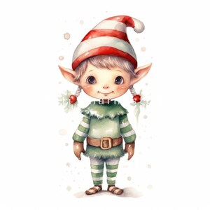 Christmas Elf Clipart 9 High Quality Jpgs, Elves Clipart, Instant ...