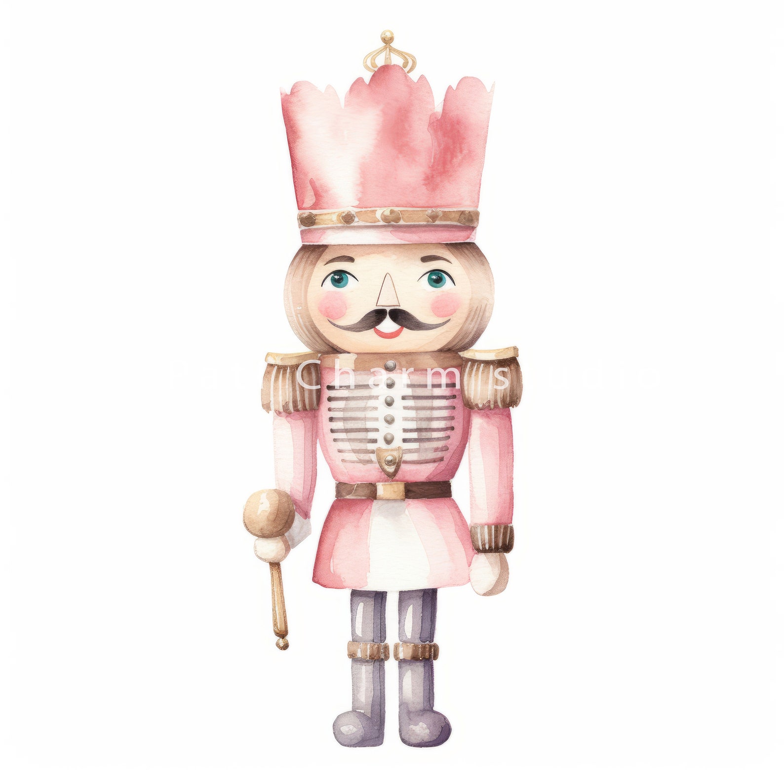 Watercolor Nutcracker Clipart Bundle, High Resolution JPG, Winter ...