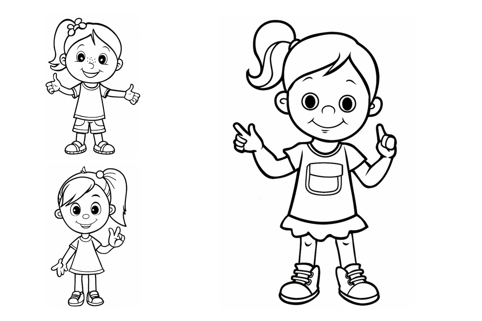 Kids Coloring Page for Kids, Instant Download, Coloring Book, Digital ...