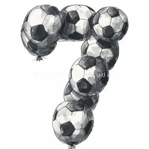 Football Number Clipart Bundle, Soccer Number, Instant Download ...