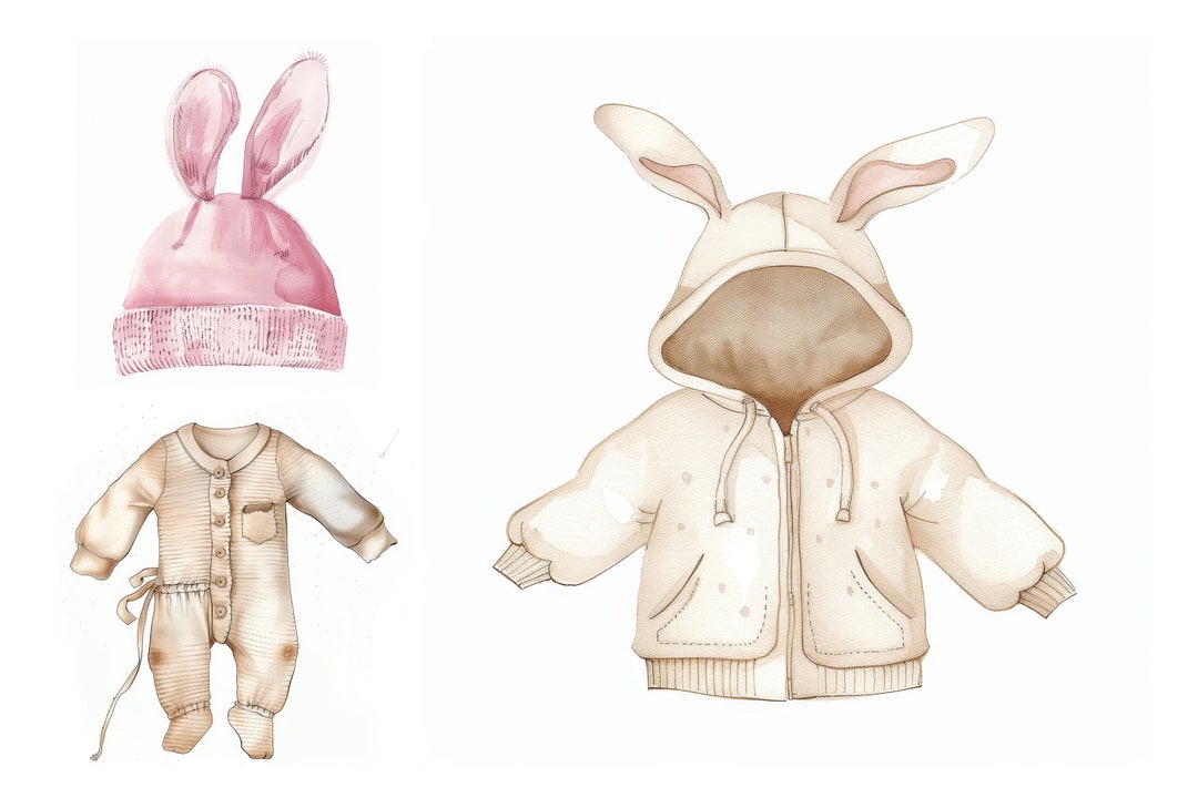 Watercolor Nursery Clipart Bundle, High Quality JPG, Baby Toy Clip Art ...