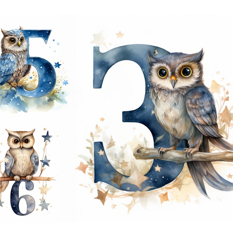 Number Clipart - Etsy