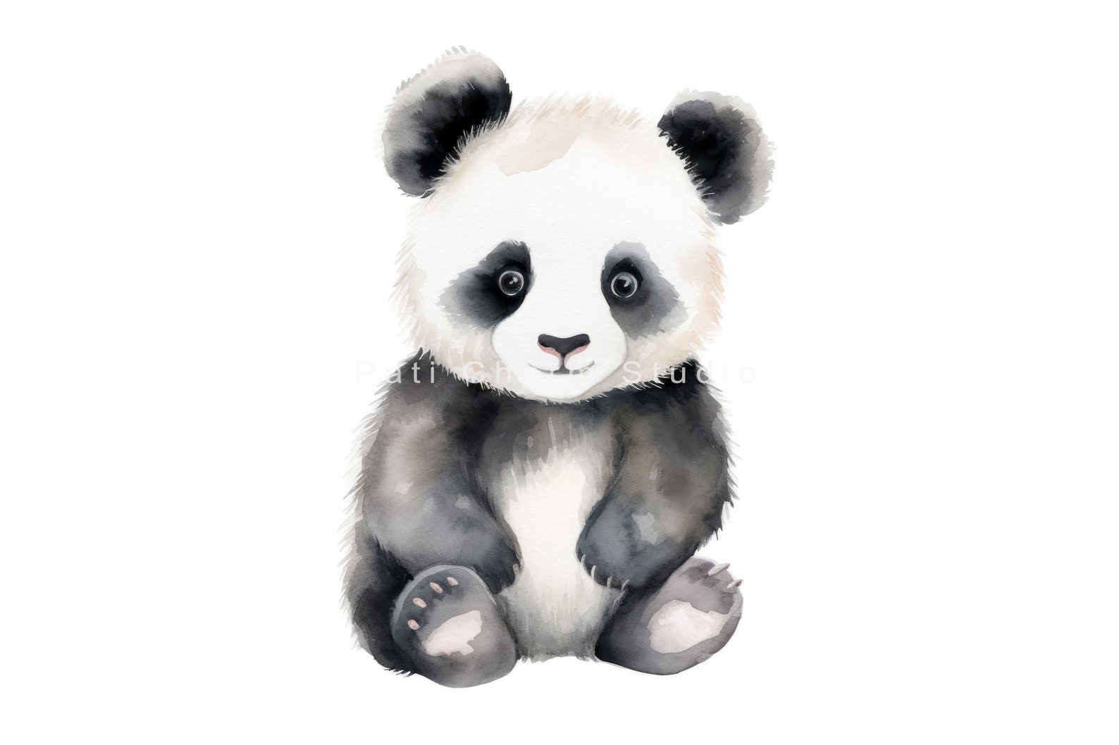 Watercolor Panda Clipart Bundle, Baby Animal Clipart, Baby Shower Decor ...
