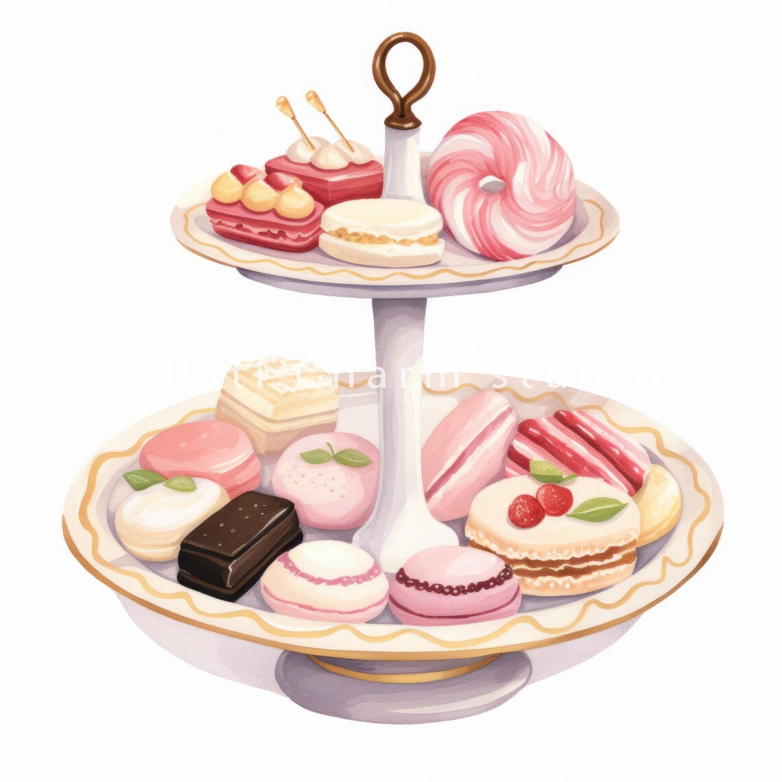 Pink Sweets Clipart Bundle Confectionery Clipart High - Etsy