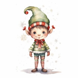 Christmas Elf Clipart 9 High Quality Jpgs, Elves Clipart, Instant ...