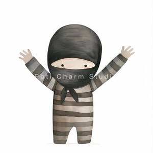 Playful Policeman, Sneaky Thief, Cute Detective, Adorable Burglar ...