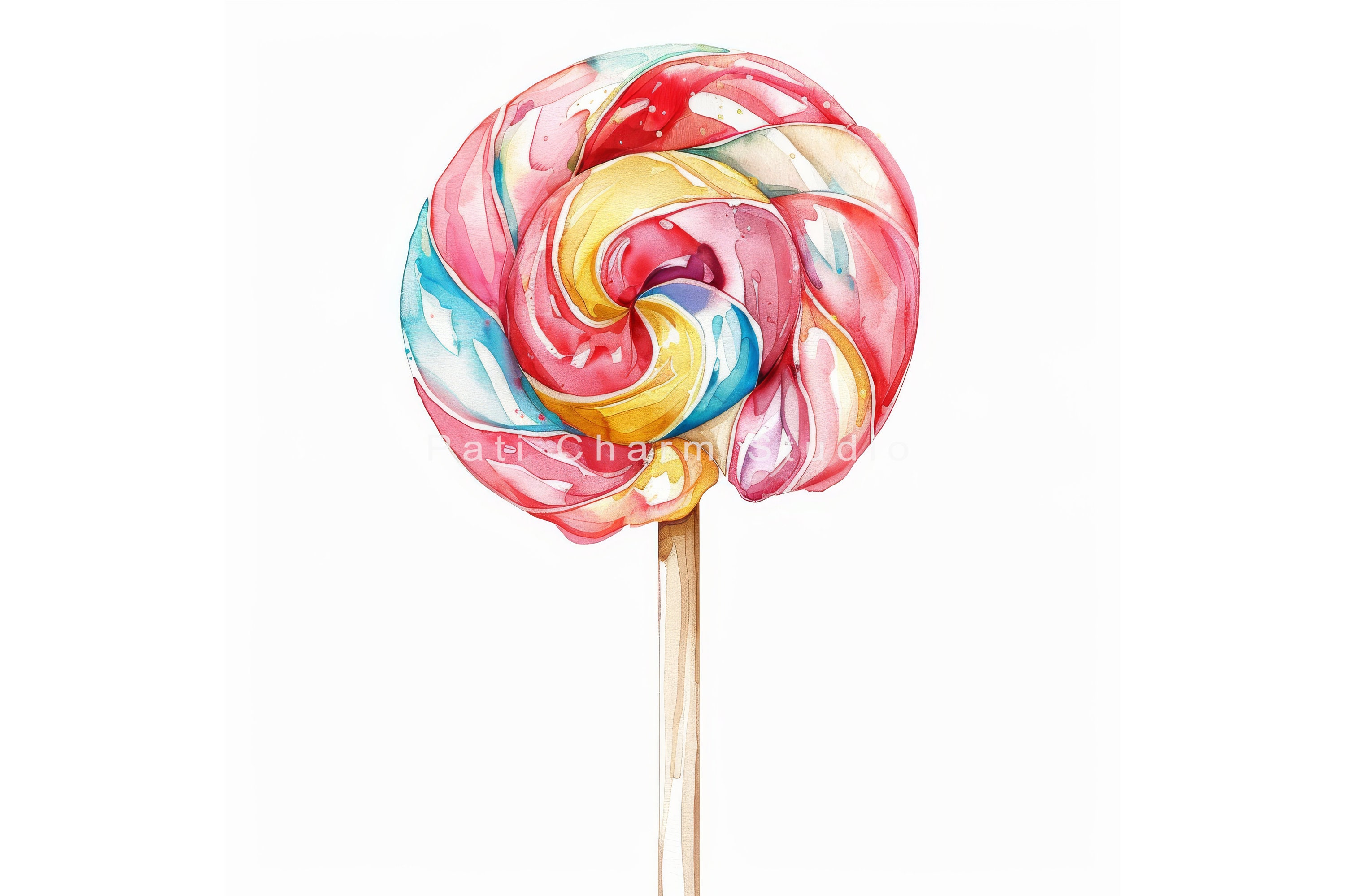 Sweet Lollipop Clipart Bundle Nursery Sweet Clipart, Dessert Clipart ...