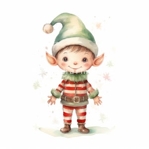 Christmas Elf Clipart 9 High Quality Jpgs, Elves Clipart, Instant ...