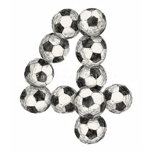 Football Number Clipart Bundle, Soccer Number, Instant Download ...