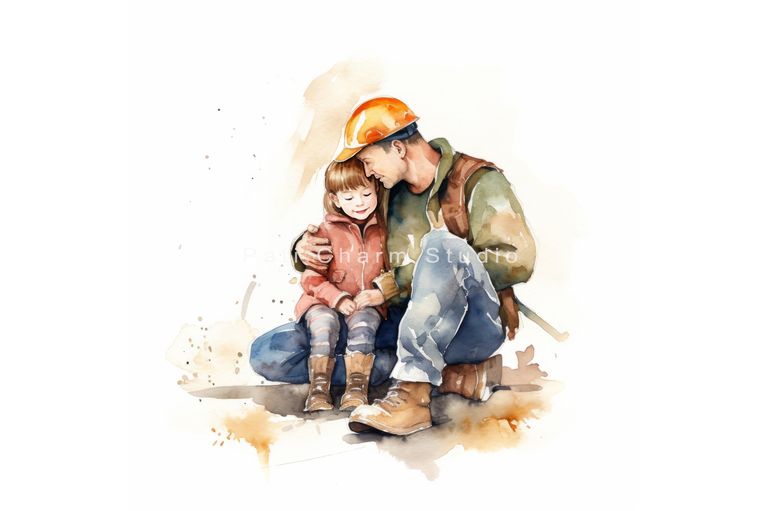 Fathers Day Watercolor Clipart Bundle High Quality PNG Gift - Etsy